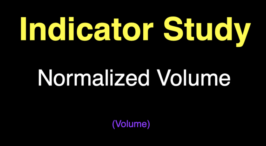 Normalized Volume as a Volume Indicator – Stonehill Forex